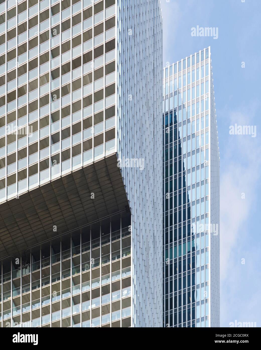 Exterior of De Rotterdam in Rotterdam, The Netherlands. Completed in ...