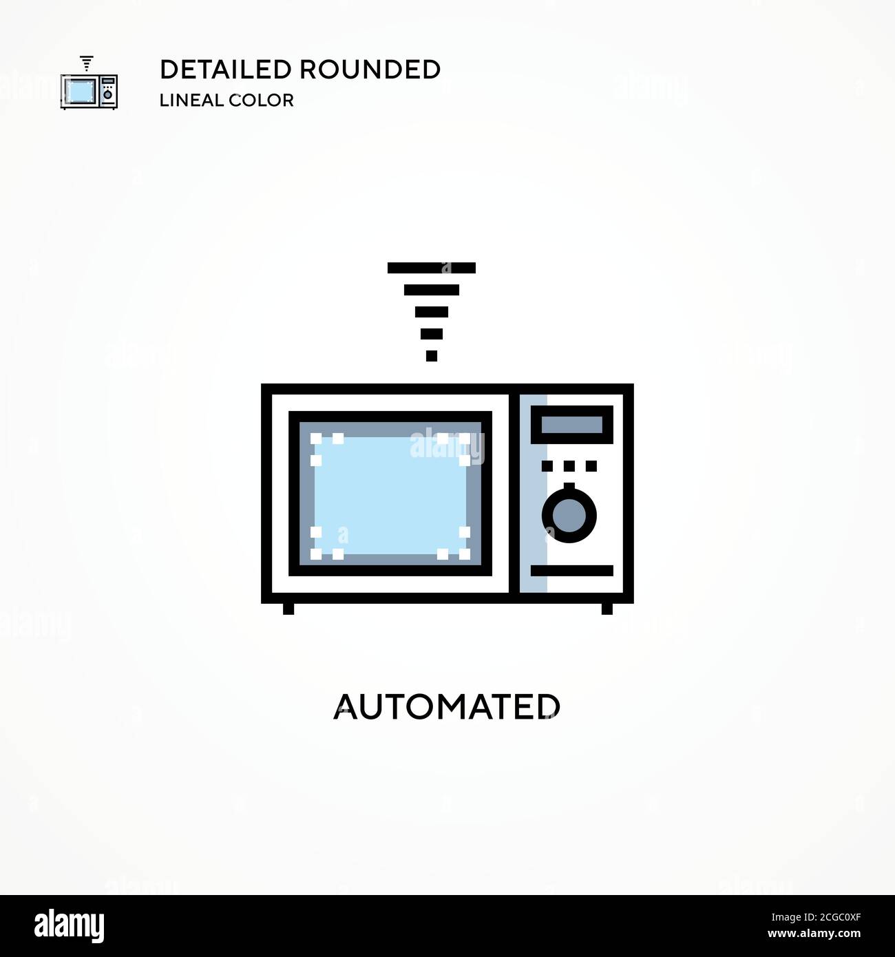 Automated vector icon. Modern vector illustration concepts. Easy to ...