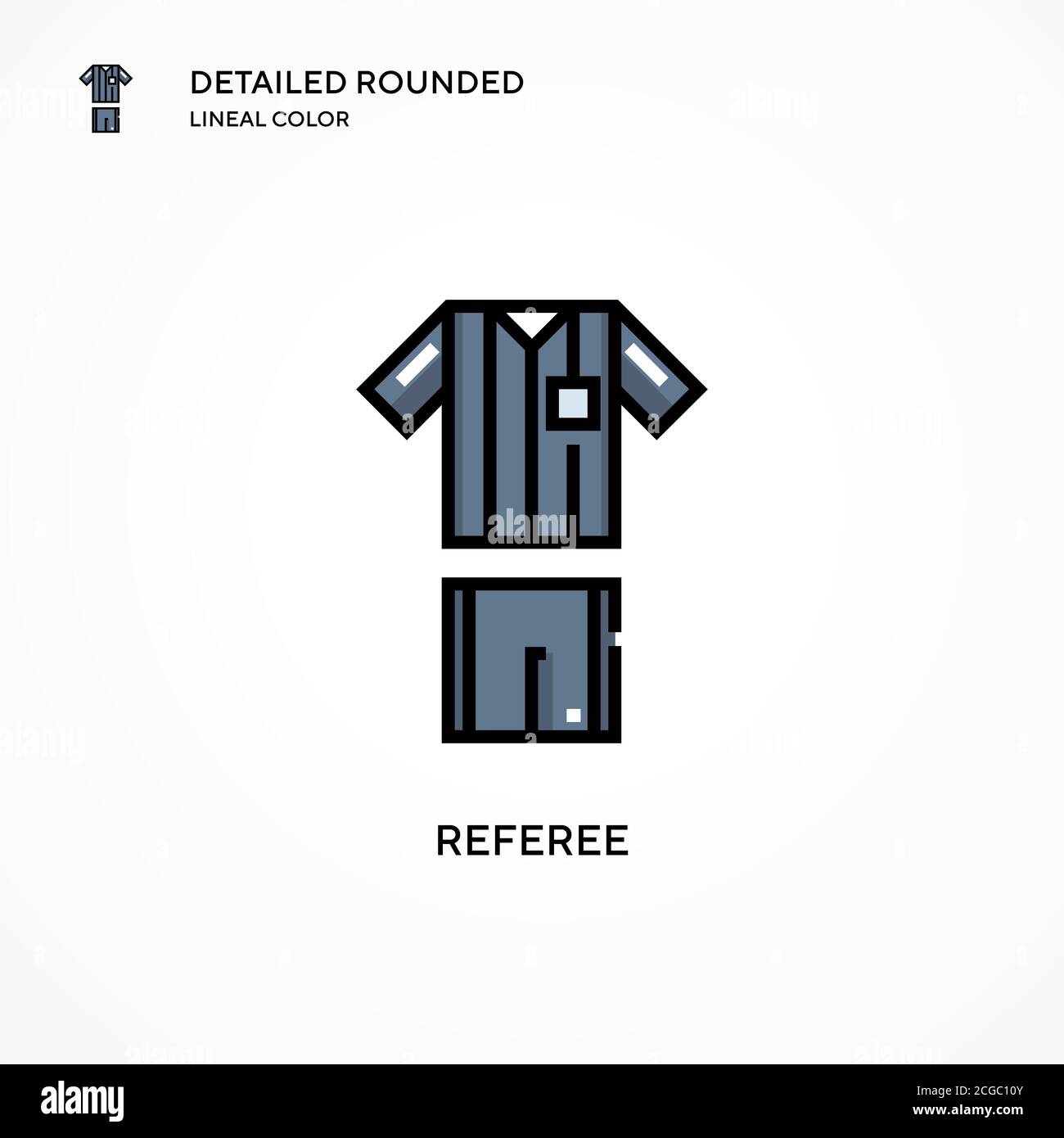 Referee vector icon. Modern vector illustration concepts. Easy to edit ...