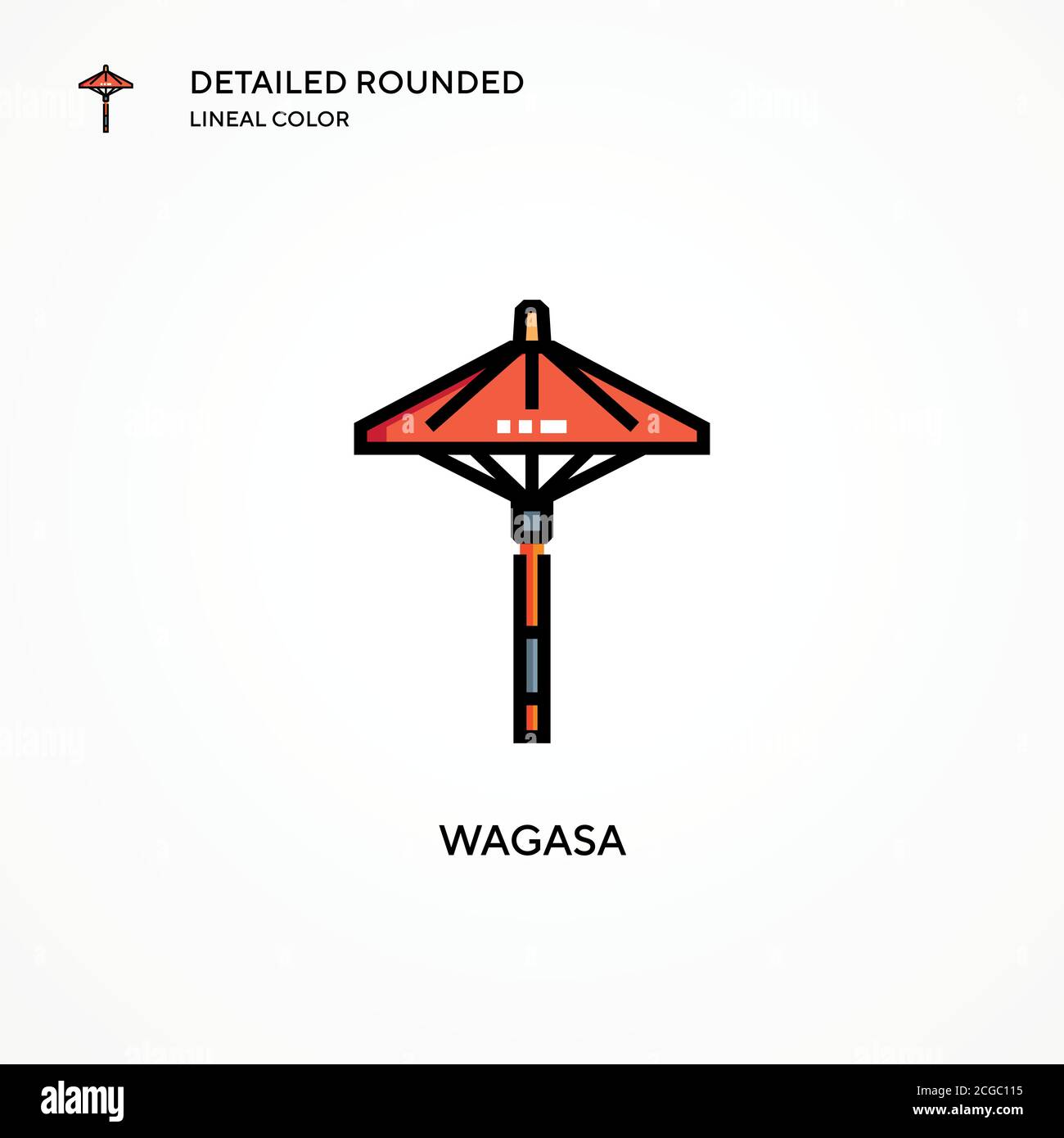 Wagasa vector icon. Modern vector illustration concepts. Easy to edit ...