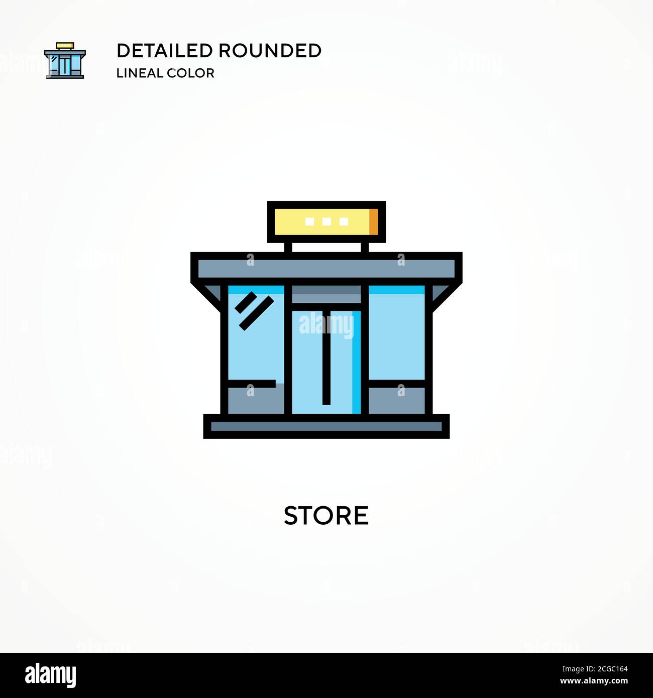 Store vector icon. Modern vector illustration concepts. Easy to edit ...