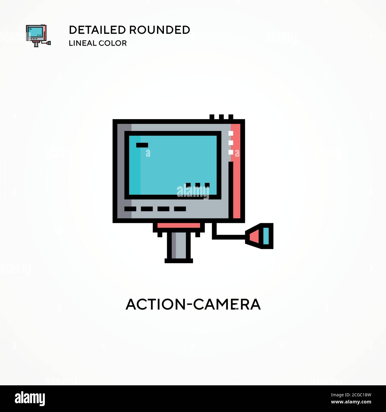Action-camera vector icon. Modern vector illustration concepts. Easy to ...