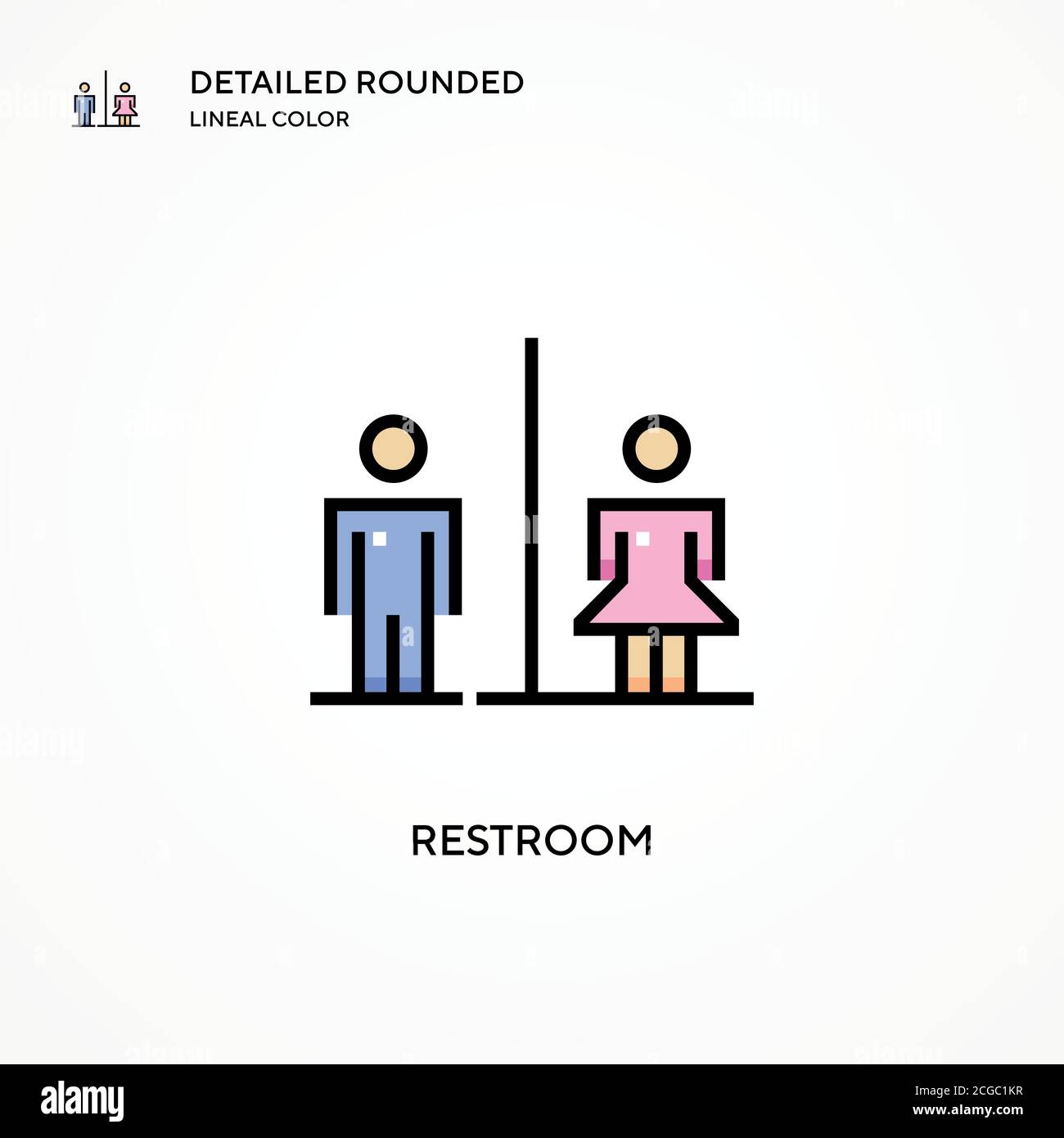 Restroom vector icon. Modern vector illustration concepts. Easy to edit ...