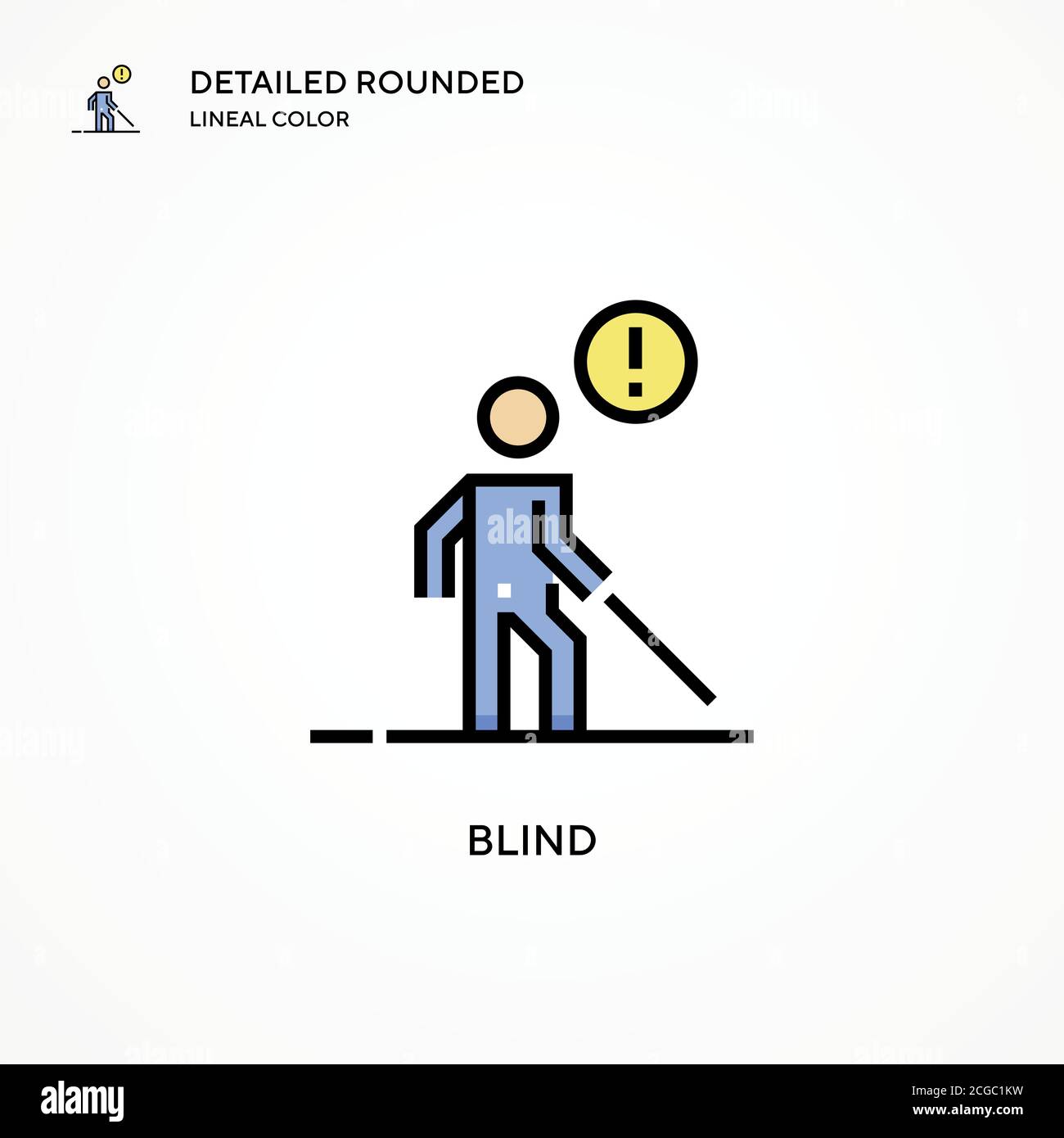 Blind vector icon. Modern vector illustration concepts. Easy to edit ...