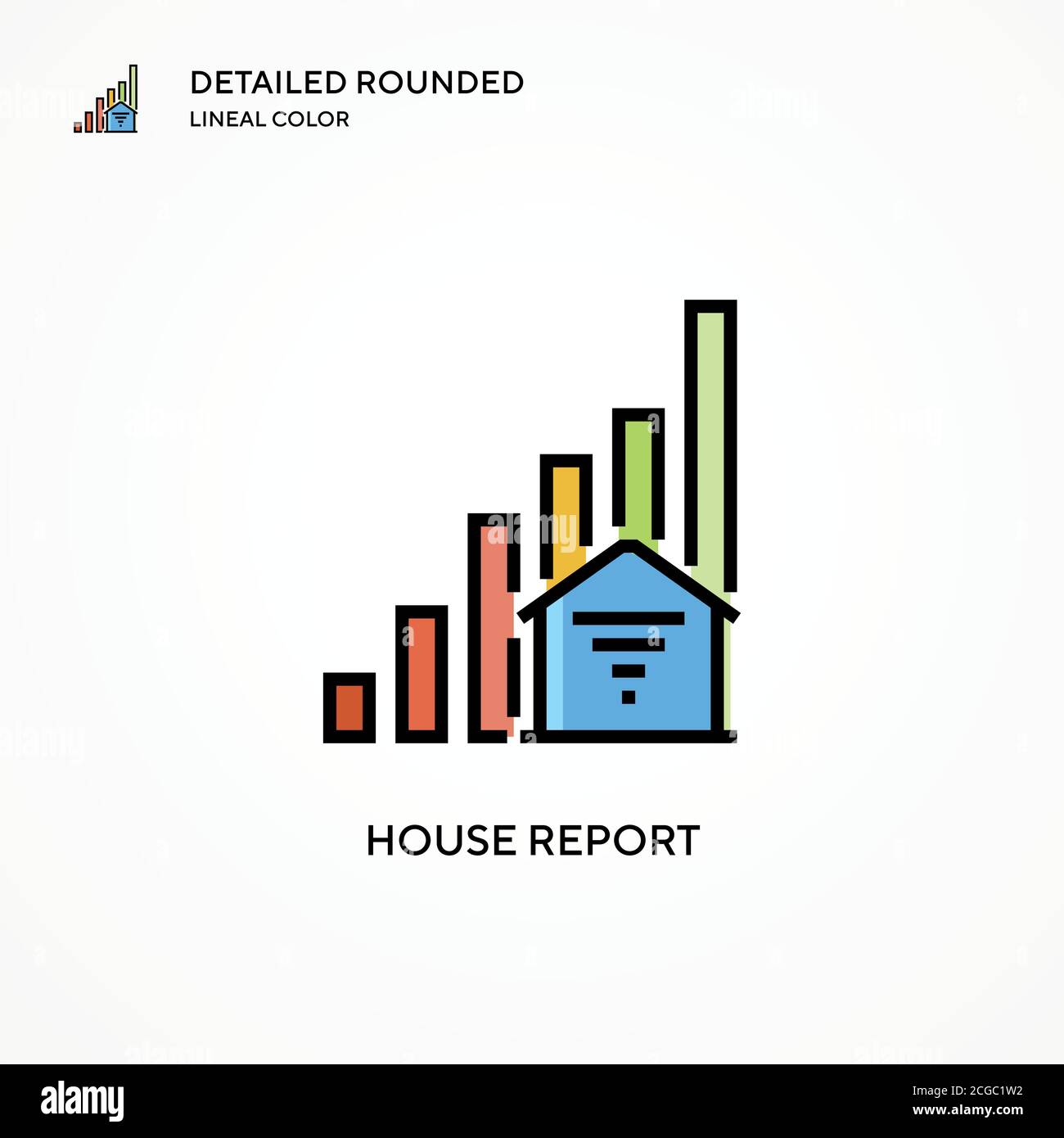House report vector icon. Modern vector illustration concepts. Easy to ...