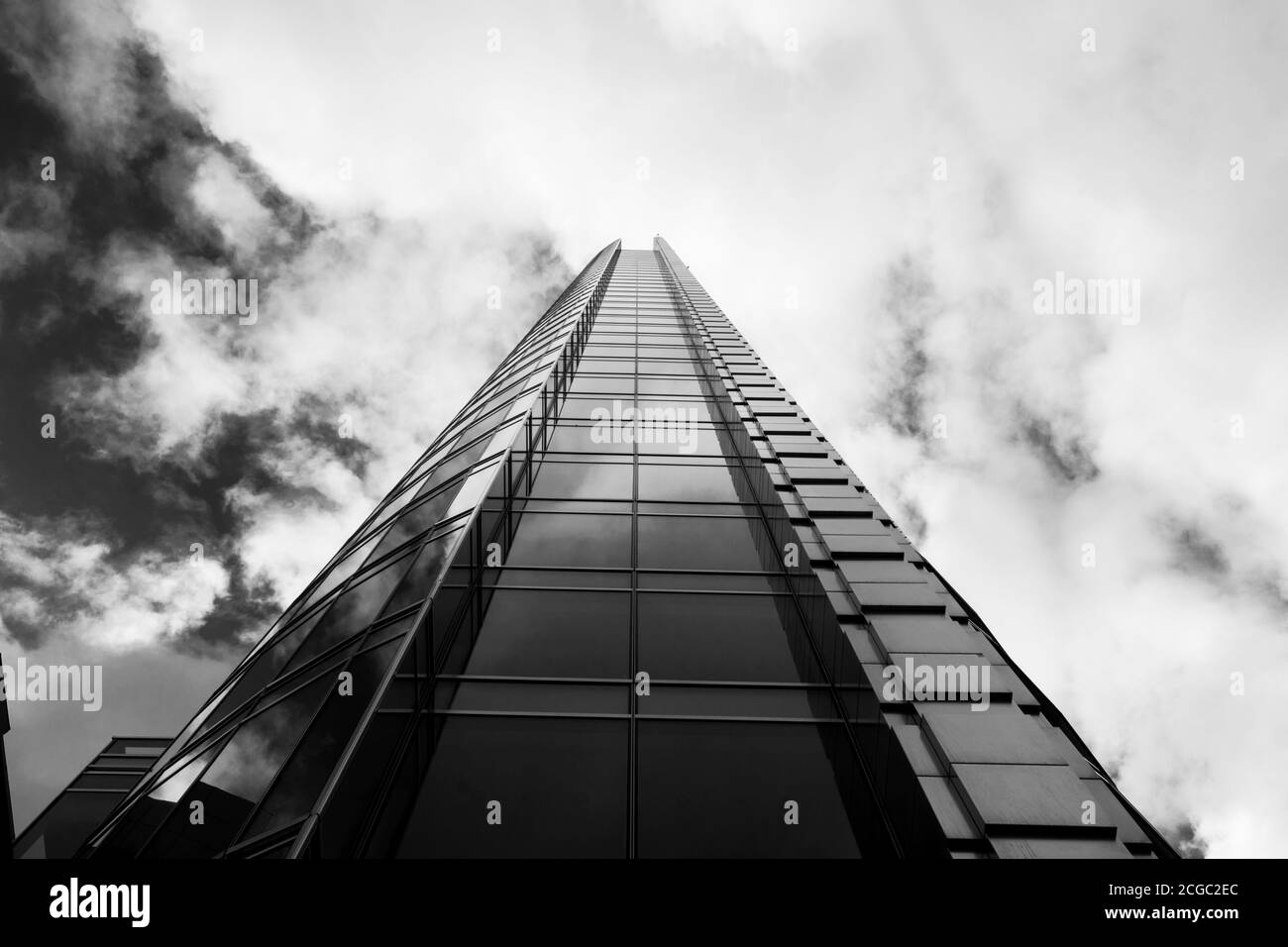 Exterior view of the Rondo 1 building in Warsaw, Poland, built in 2003 ...