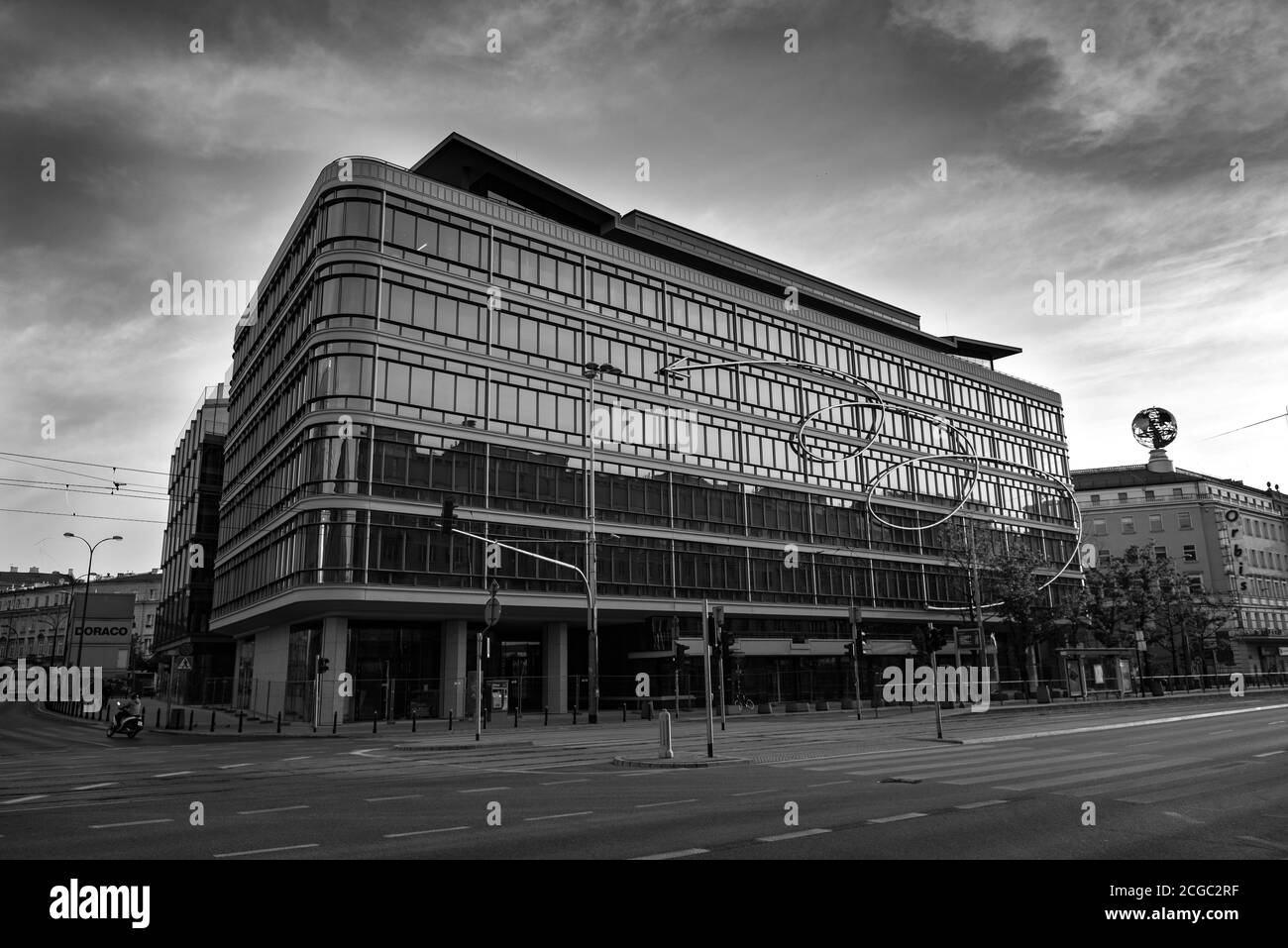 The CeDeT building, Warsaw, Poland was first built in 1952 and rebuilt ...