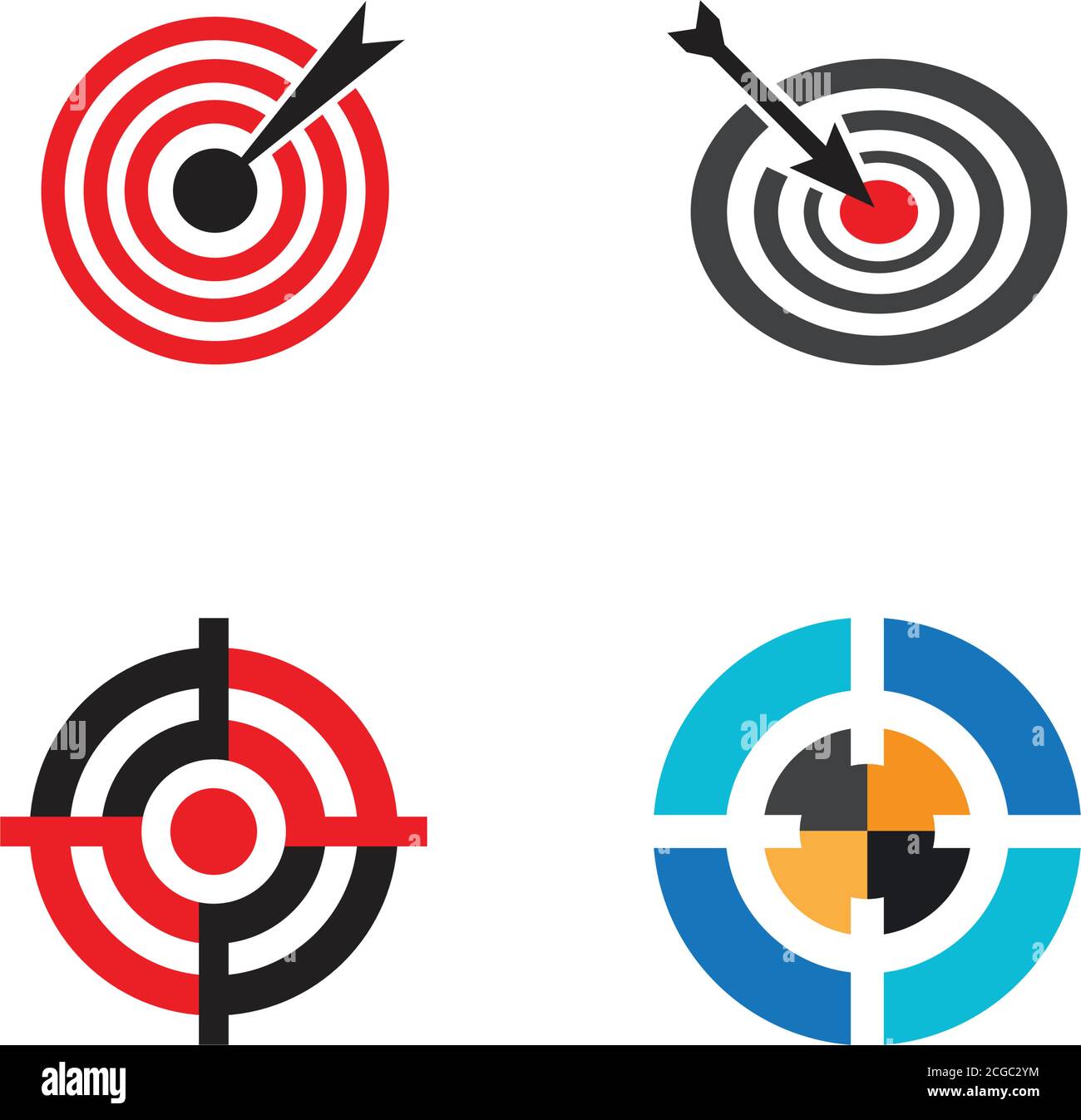 Target icon vector ilustration template Stock Vector Image & Art - Alamy