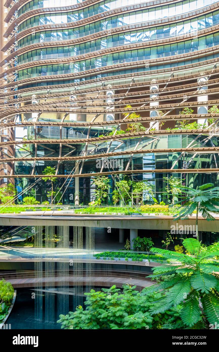 Green Heart, Marina One, Singapore Stock Photo - Alamy