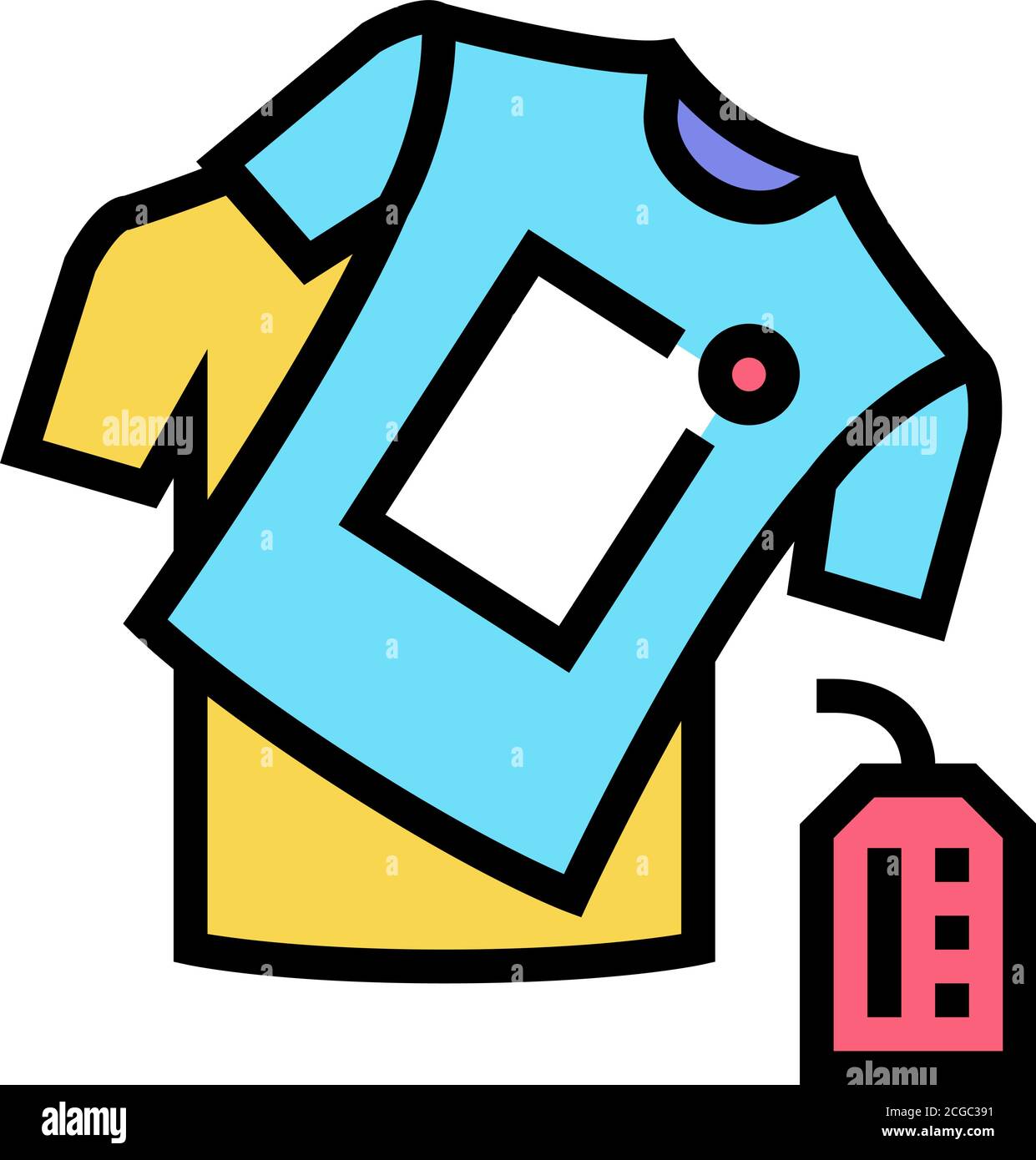 handmade clothes color icon vector isolated illustration Stock Vector ...