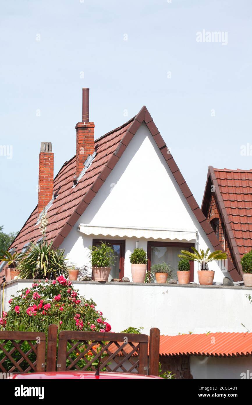 Balcony with gable roof hi-res stock photography and images - Alamy