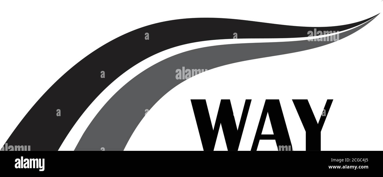 way logo vector template illustration Stock Vector Image & Art - Alamy
