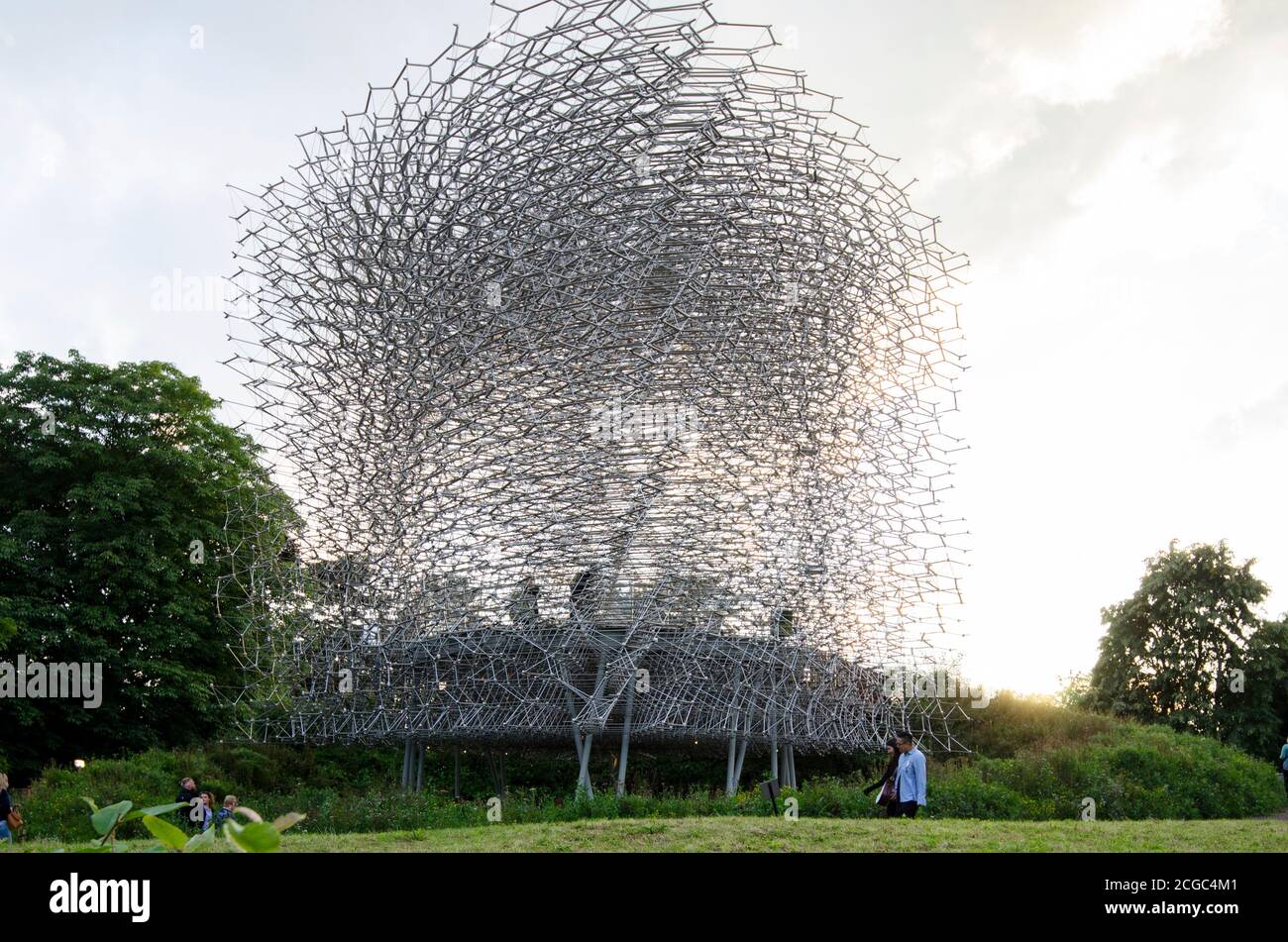 The Hive, a towering mesh structure in Kew Gardens representing a real ...