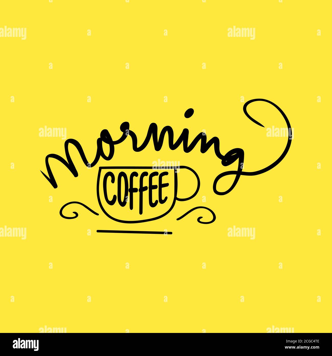 Good Morning Sunshine Nice Vector Calligraphy Lettering Motivation ...