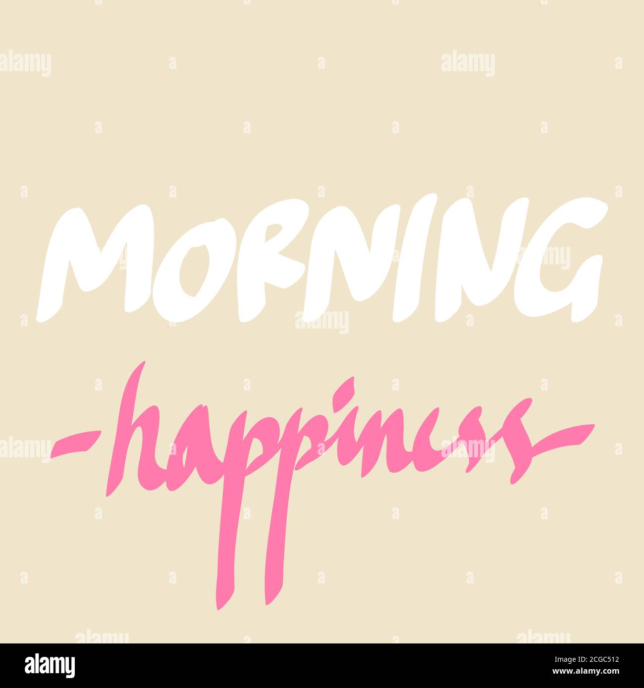 Good Morning Sunshine Nice Vector Calligraphy Lettering Motivation ...
