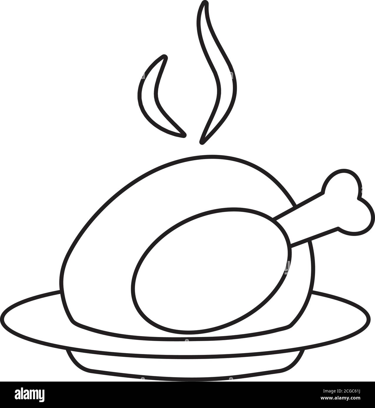Chicken thighs white Stock Vector Images - Alamy
