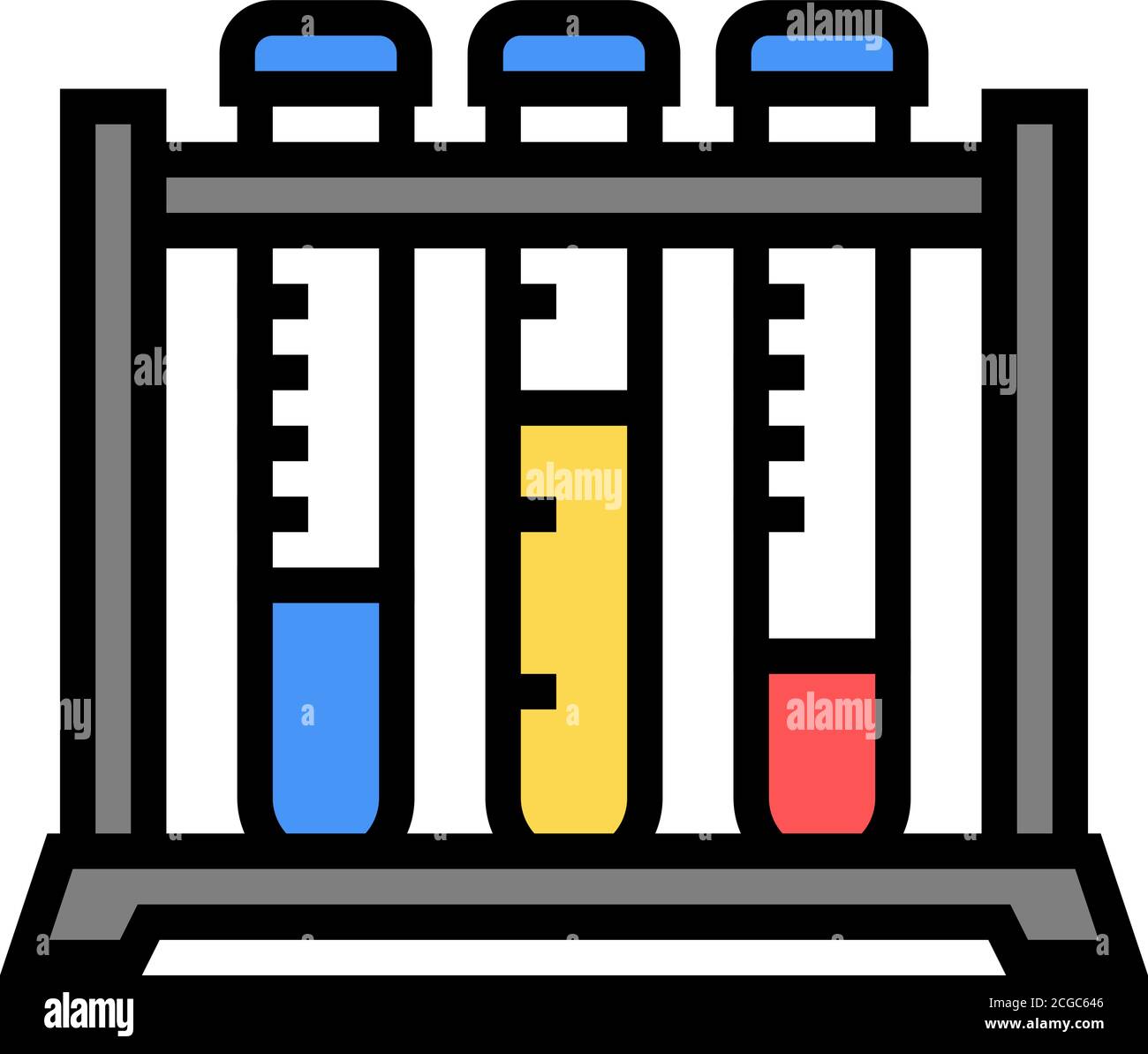test tube rack color icon vector isolated illustration Stock Vector ...