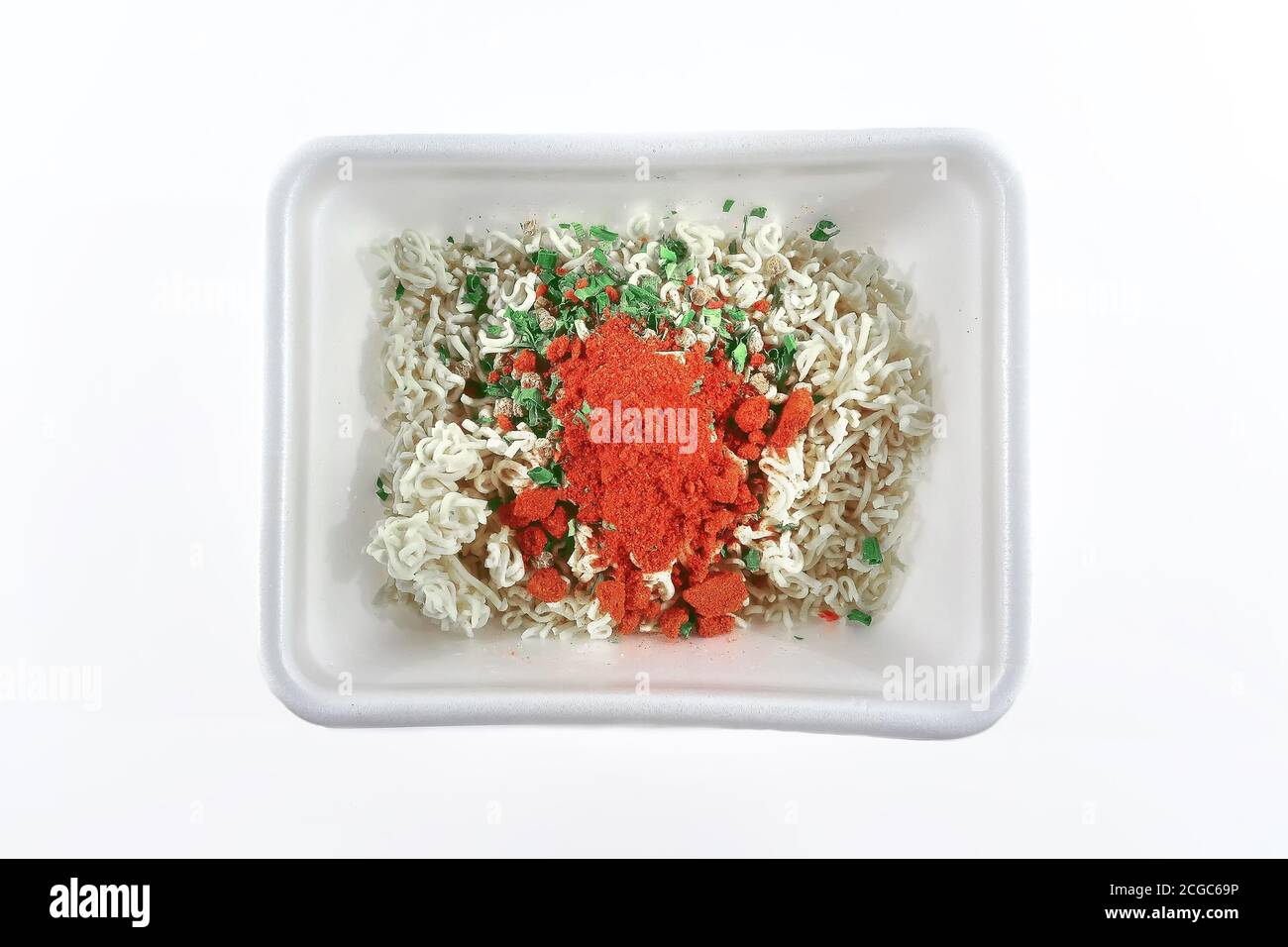 Doshirak fast food. Isolate on white background Stock Photo - Alamy