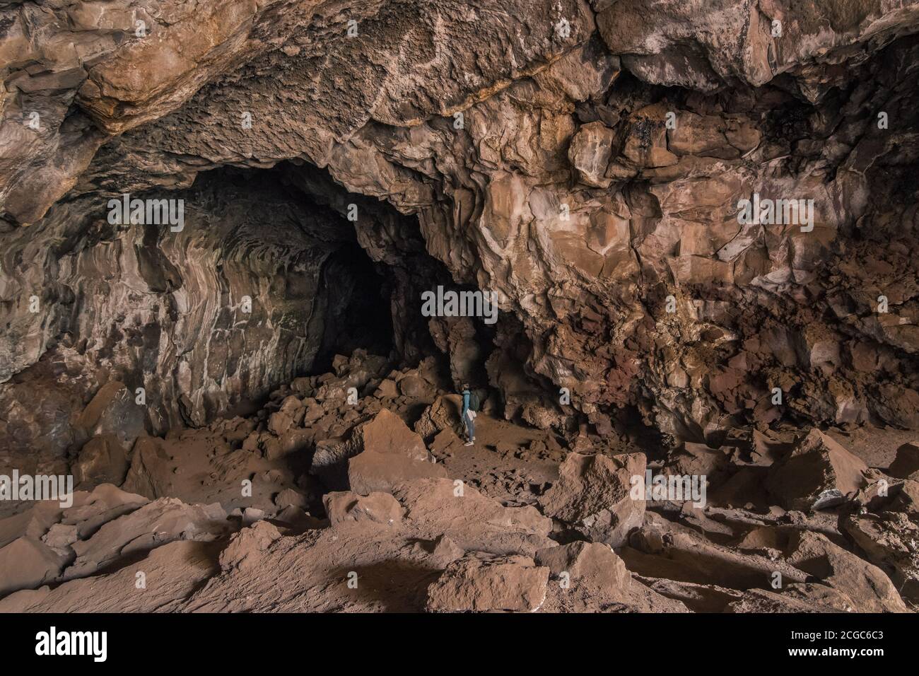Entering pluto's cave, mount shasta volcanic park, northern california ...