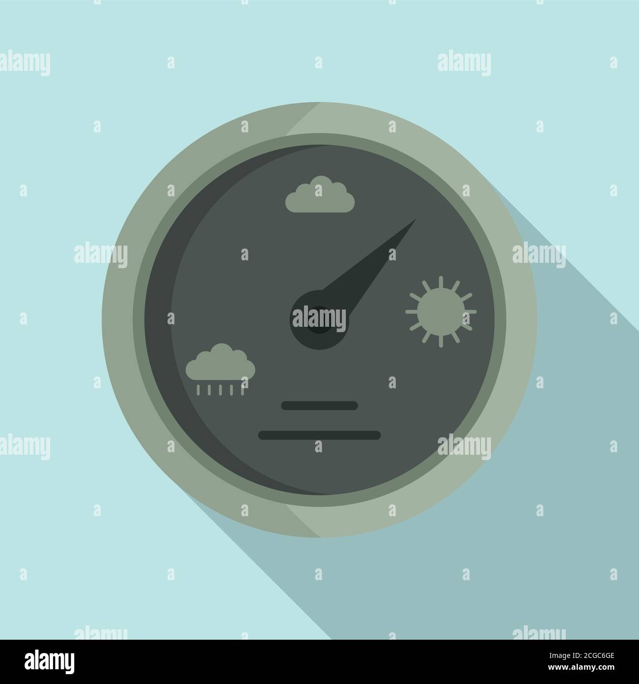 Barometer icon. Flat illustration of barometer vector icon for web ...