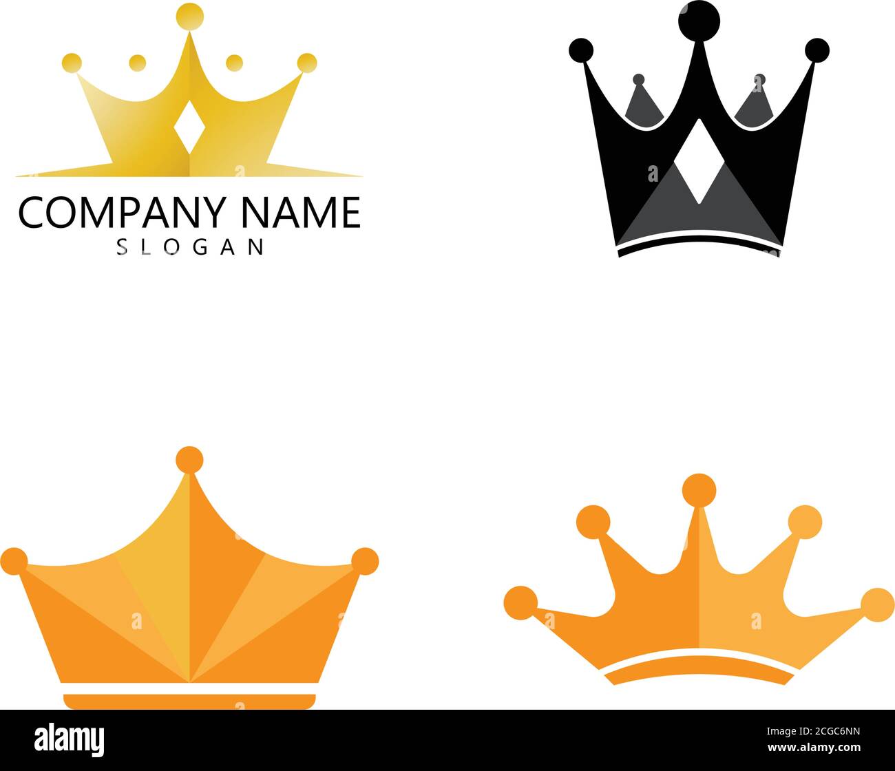 Crown Logo icon Template vector illustration Stock Vector Image & Art ...