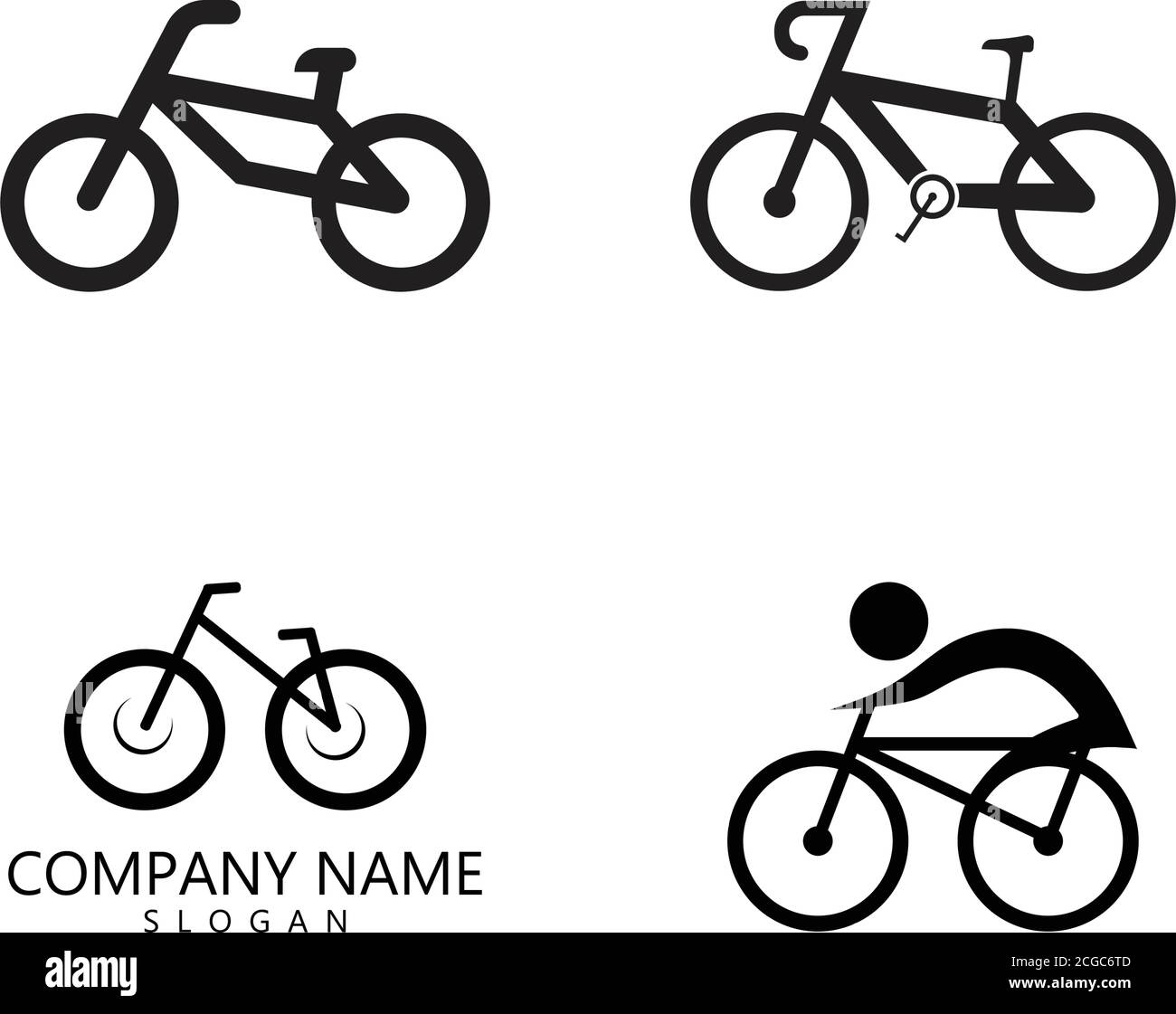 Bycicle logo hi-res stock photography and images - Alamy