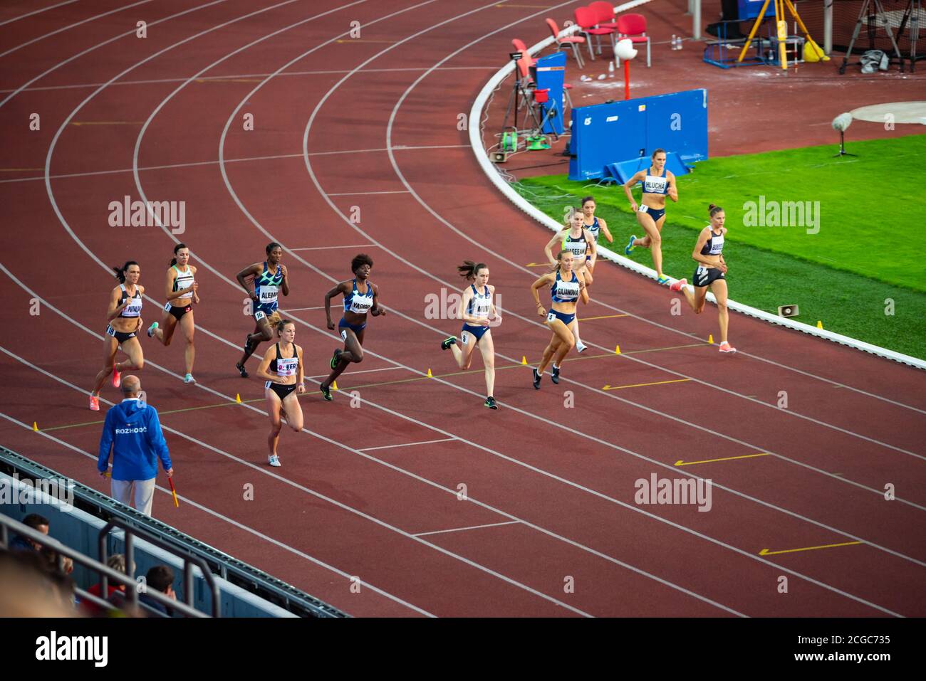 OSTRAVA, CZECH REPUBLIC, SEPTEMBER. 8. 2020: Track and Field Race ...