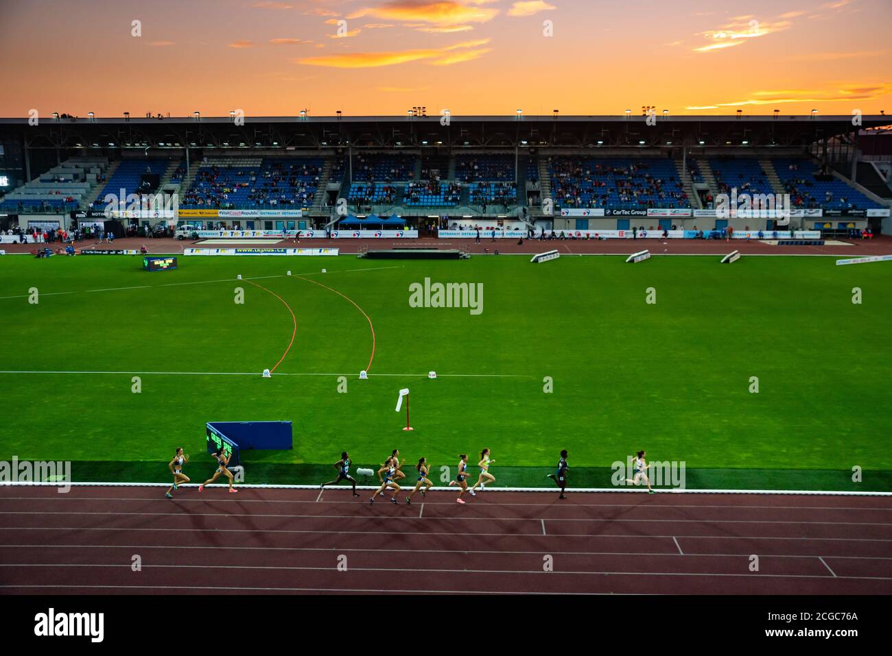 OSTRAVA, CZECH REPUBLIC, SEPTEMBER. 8. 2020: Track and Field Race ...