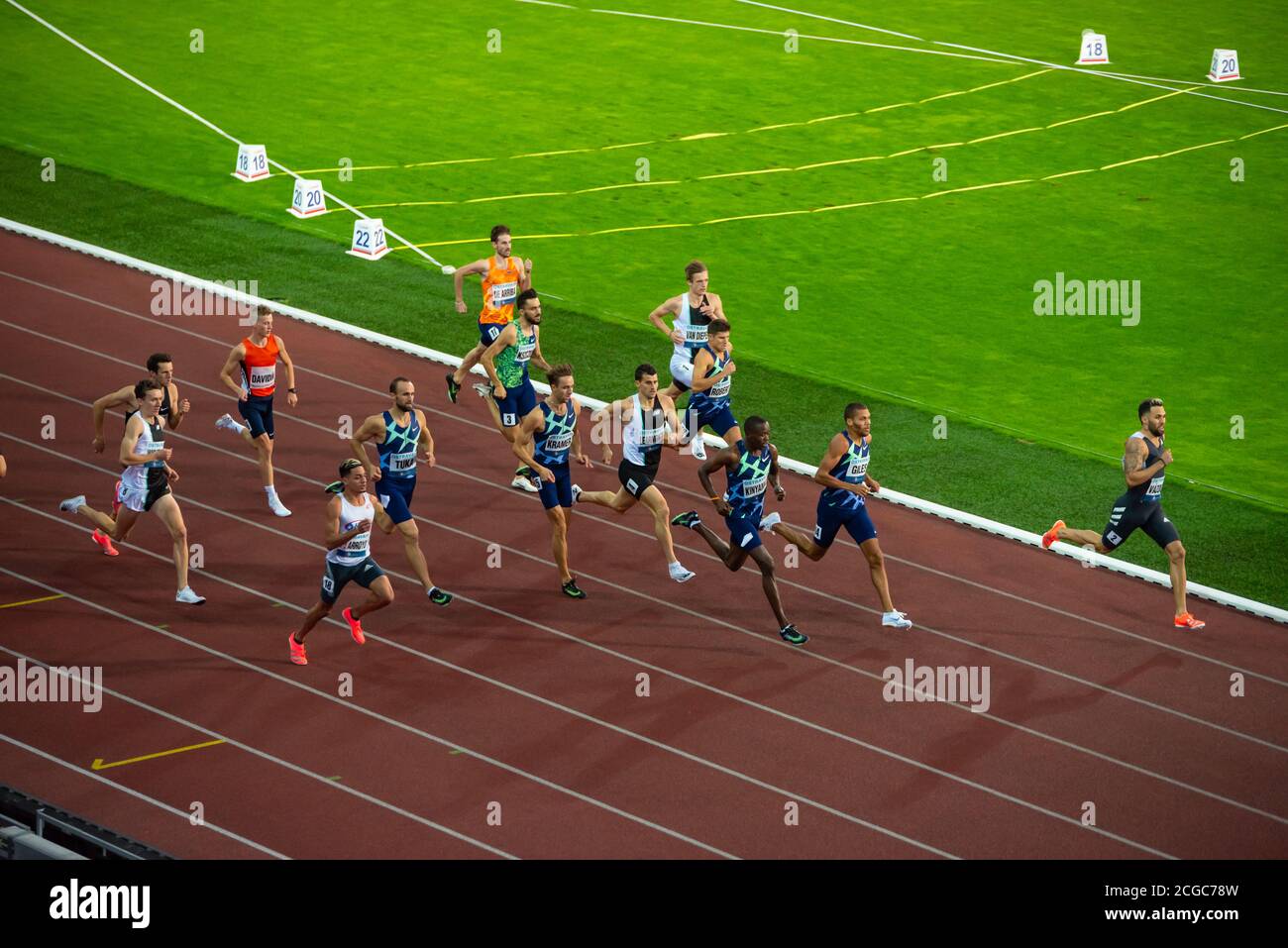 OSTRAVA, CZECH REPUBLIC, SEPTEMBER. 8. 2020: Track and Field Race ...