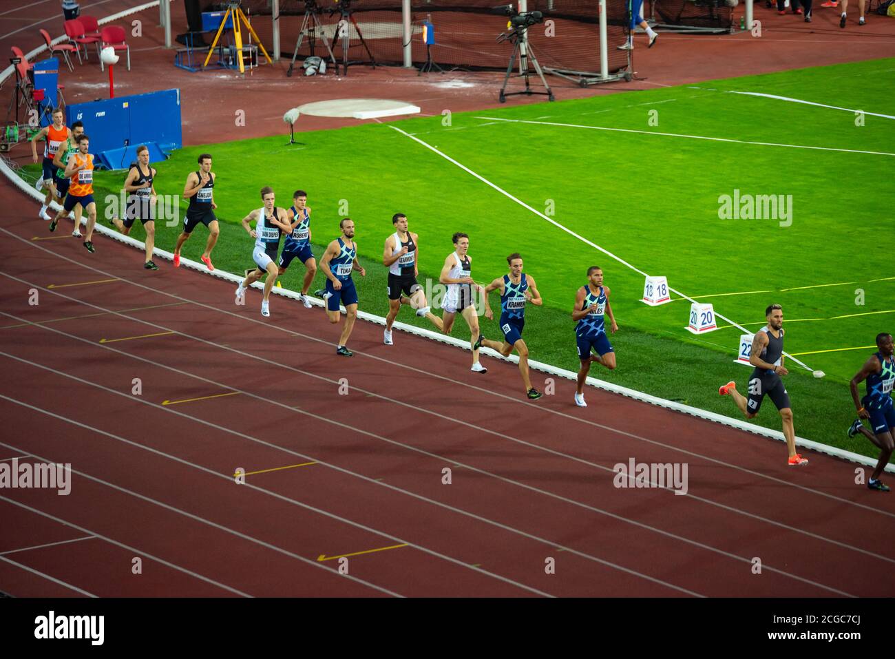 OSTRAVA, CZECH REPUBLIC, SEPTEMBER. 8. 2020: Track and Field Race ...