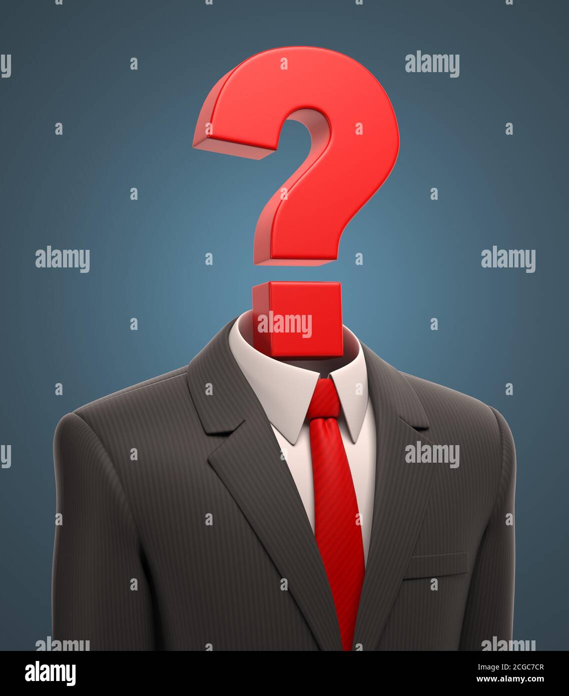 Question mark man head symbol hi-res stock photography and images - Alamy