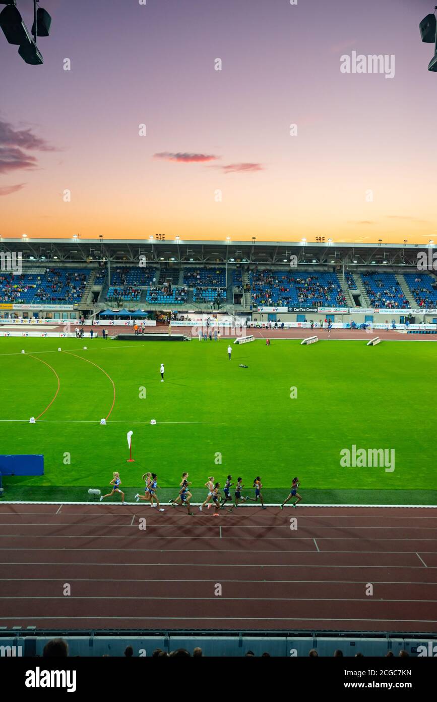OSTRAVA, CZECH REPUBLIC, SEPTEMBER. 8. 2020: Professional long distance ...