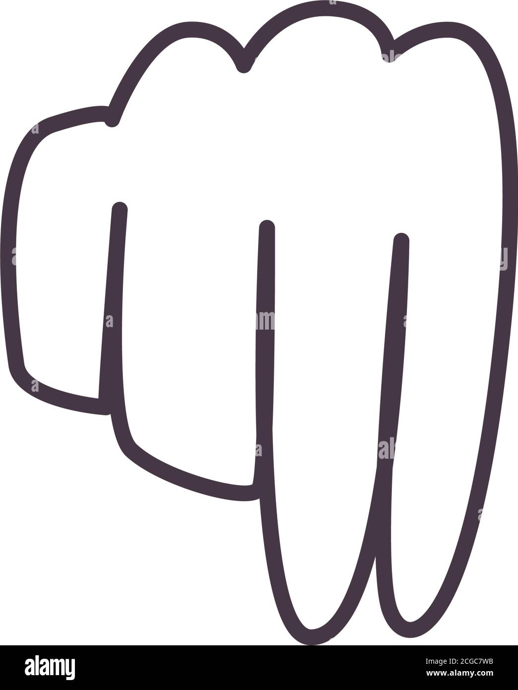 n hand sign language line style icon design of People help finger ...