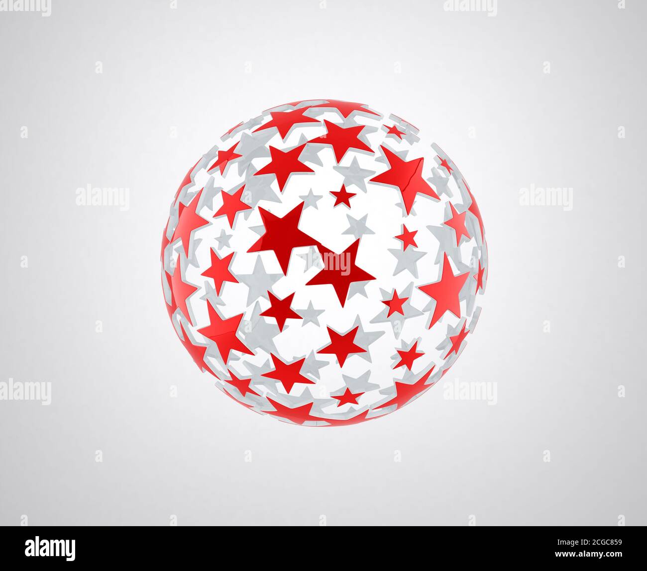 sphere with star pattern 3d rendering Stock Photo - Alamy