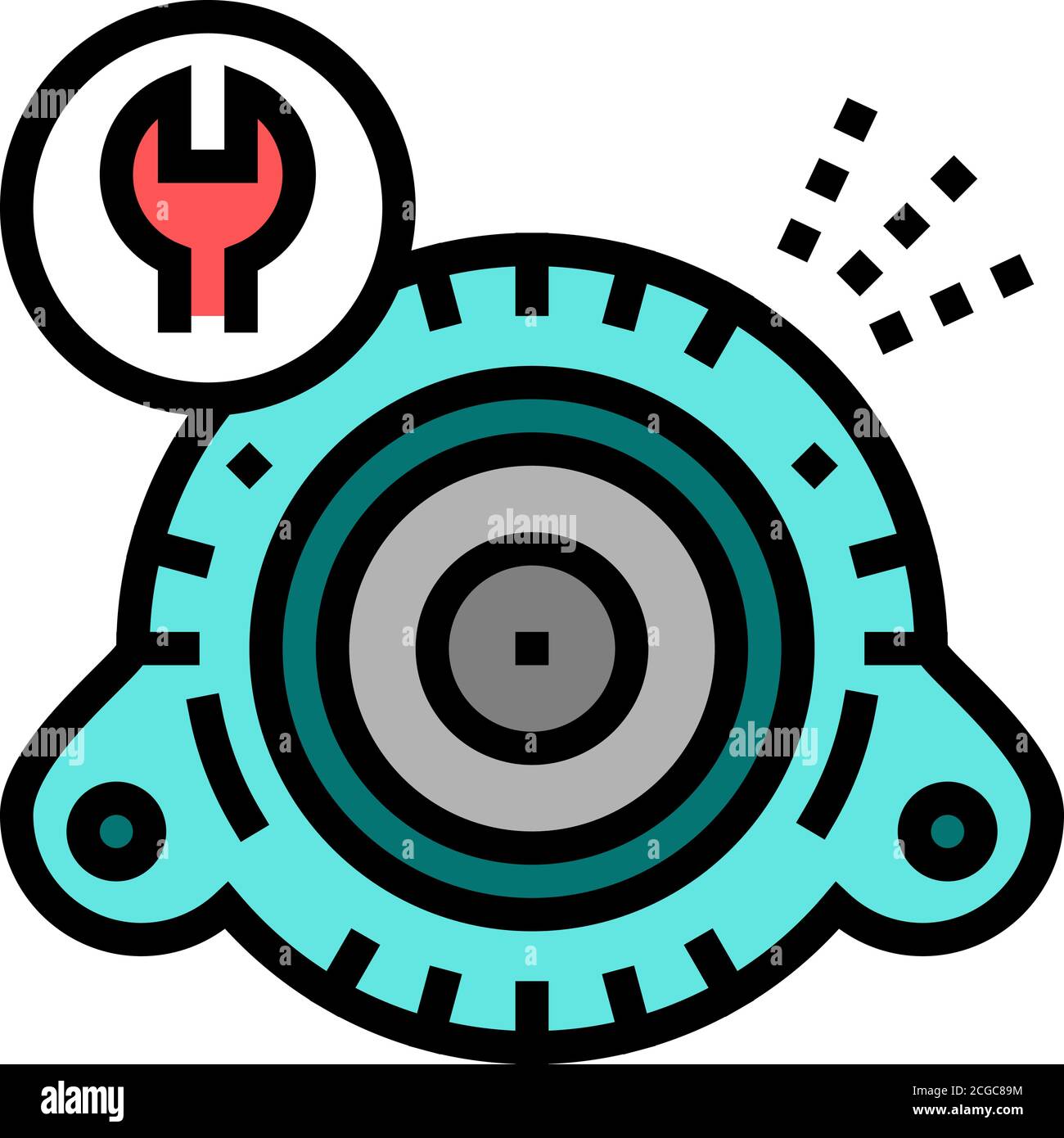 generator repair color icon vector isolated illustration Stock Vector ...