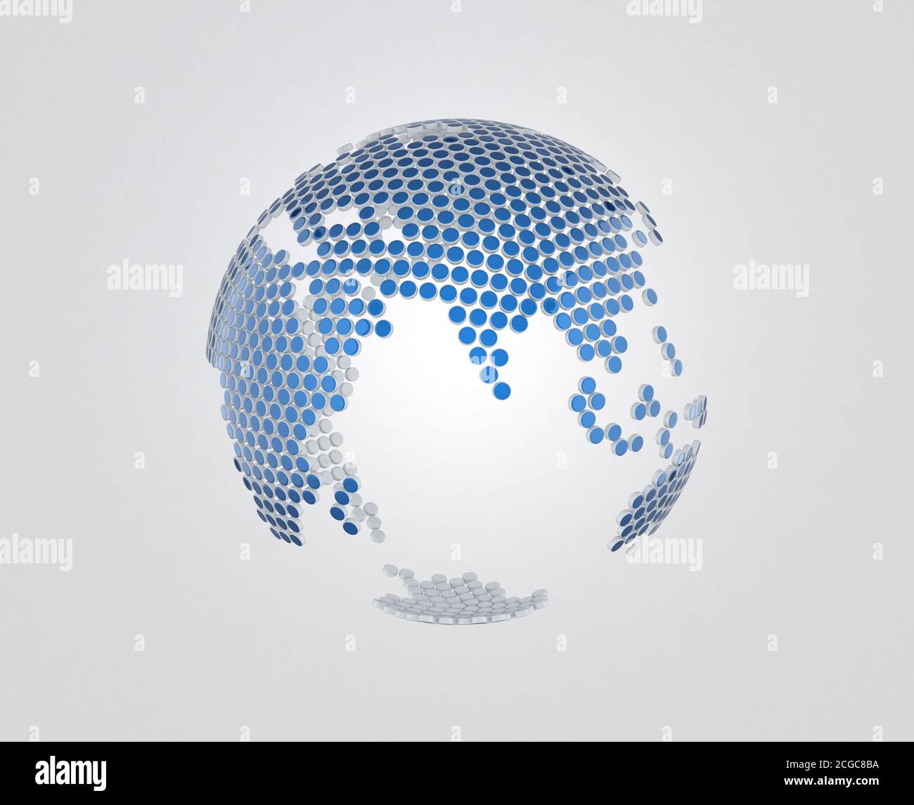 Dotted shape web digital hi-res stock photography and images - Alamy