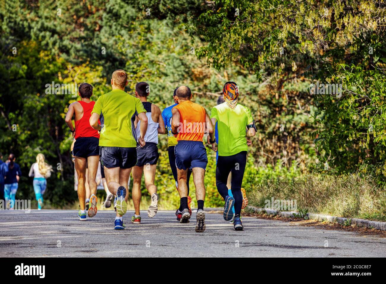 Male marathon runners hi-res stock photography and images - Alamy