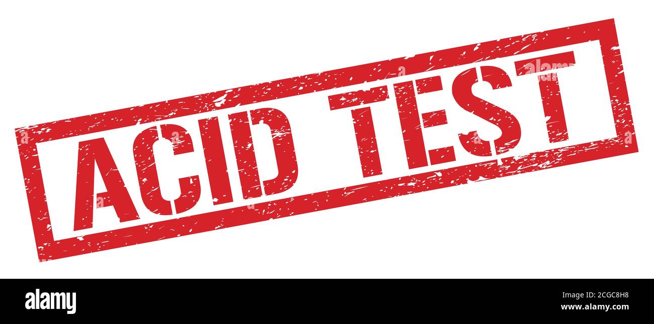 The acid test stamp hi-res stock photography and images - Alamy