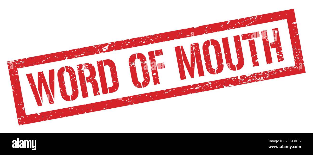 Word of mouth stamp hi-res stock photography and images - Alamy
