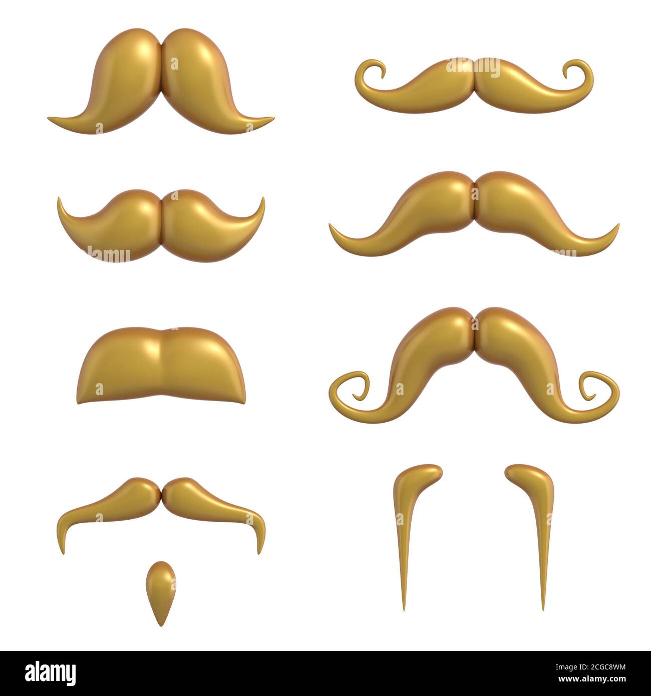 Blond mustache Cut Out Stock Images & Pictures - Alamy