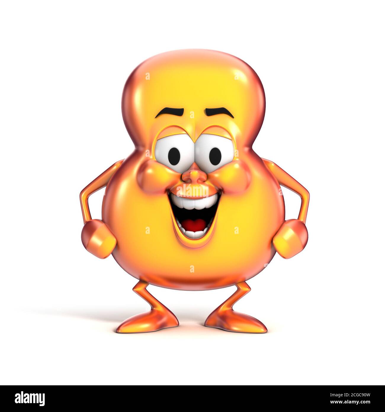 smiling cartoon font number 8 Stock Photo - Alamy