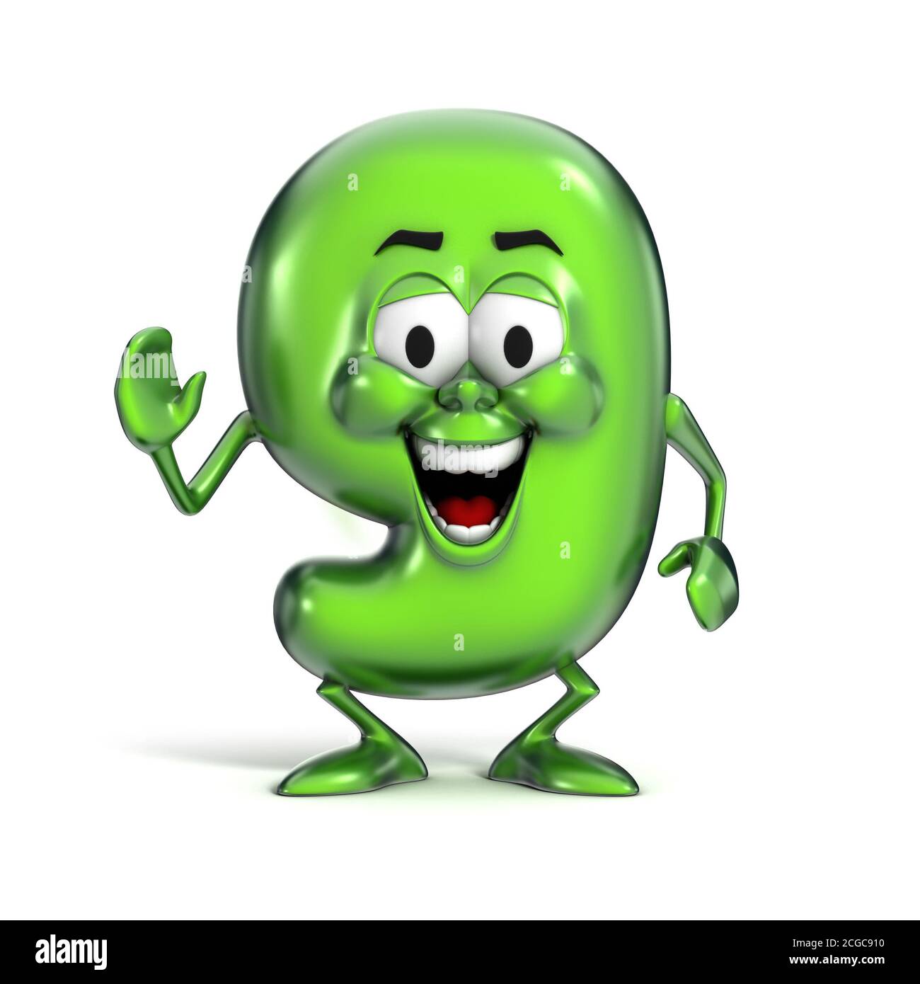 smiling cartoon font number 9 Stock Photo - Alamy