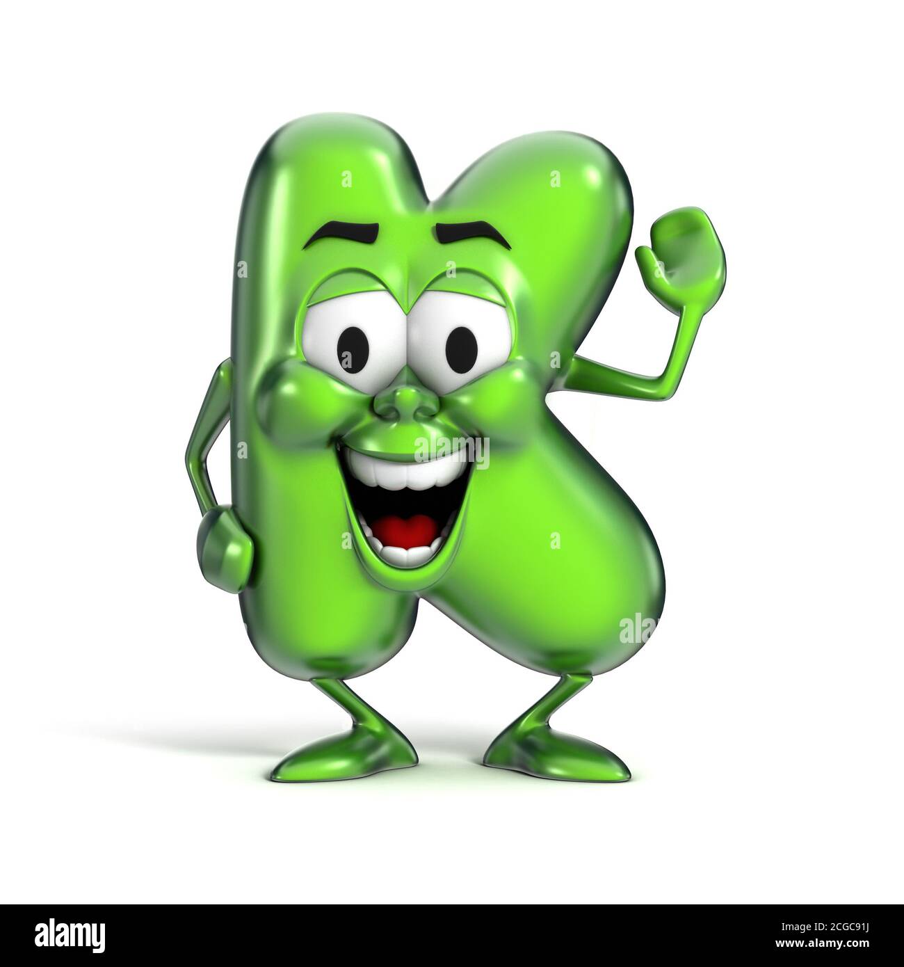 smiling cartoon font letter K Stock Photo - Alamy