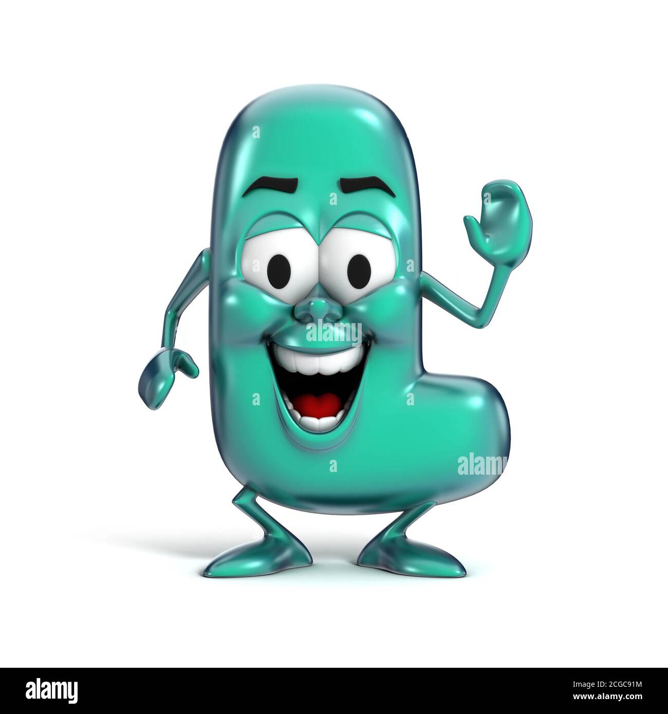 smiling cartoon font letter L Stock Photo - Alamy