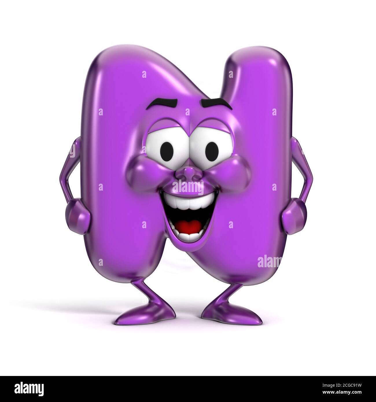 Cartoon letter n hi-res stock photography and images - Alamy