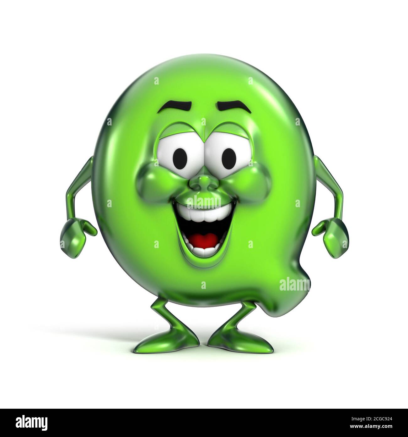 smiling cartoon font letter Q Stock Photo - Alamy