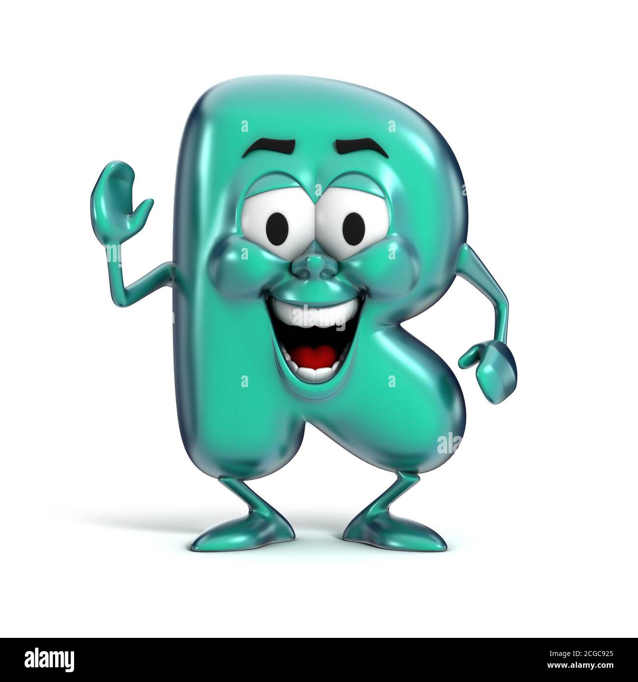 smiling cartoon font letter R Stock Photo - Alamy