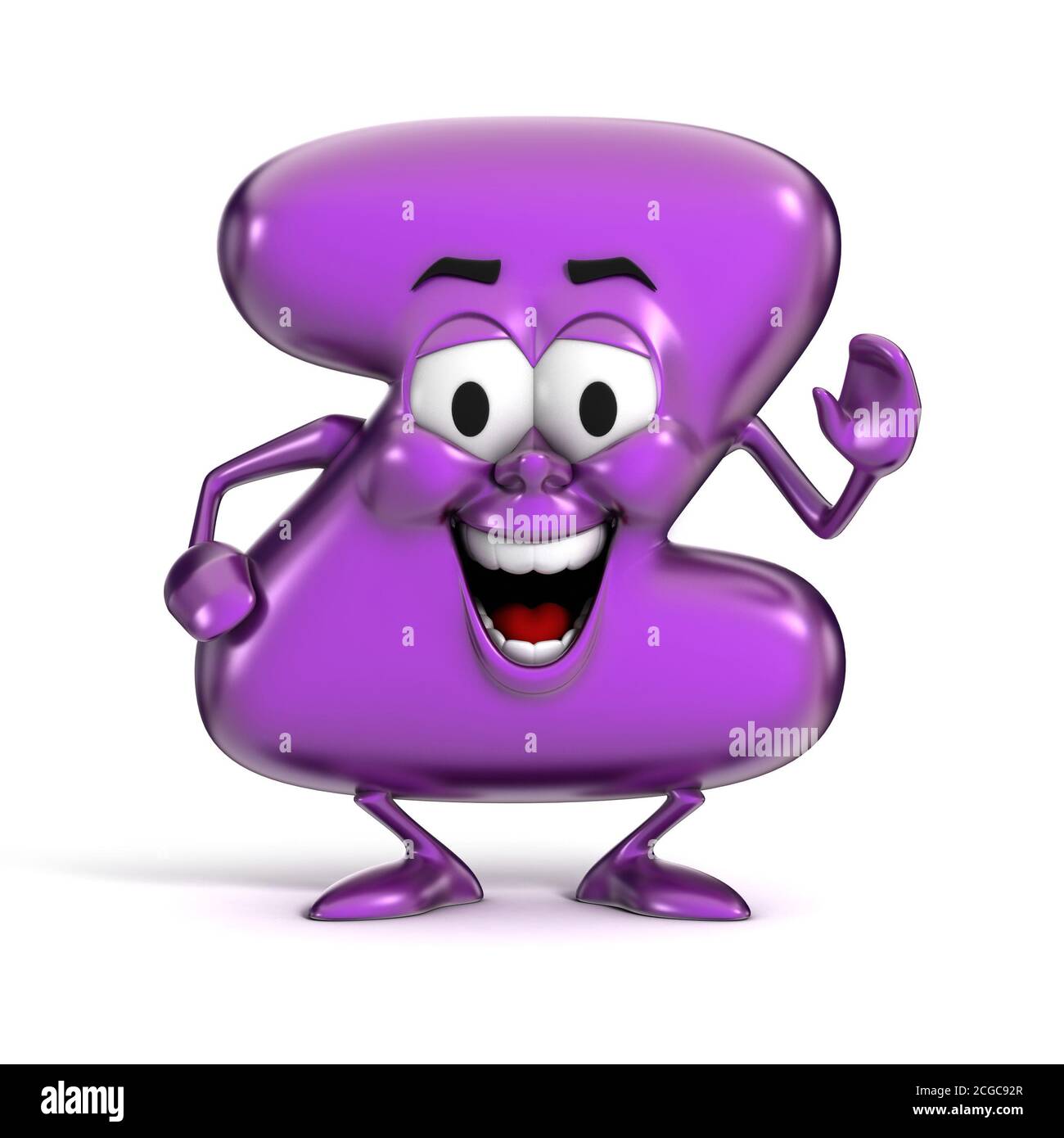 smiling cartoon font letter Z Stock Photo - Alamy