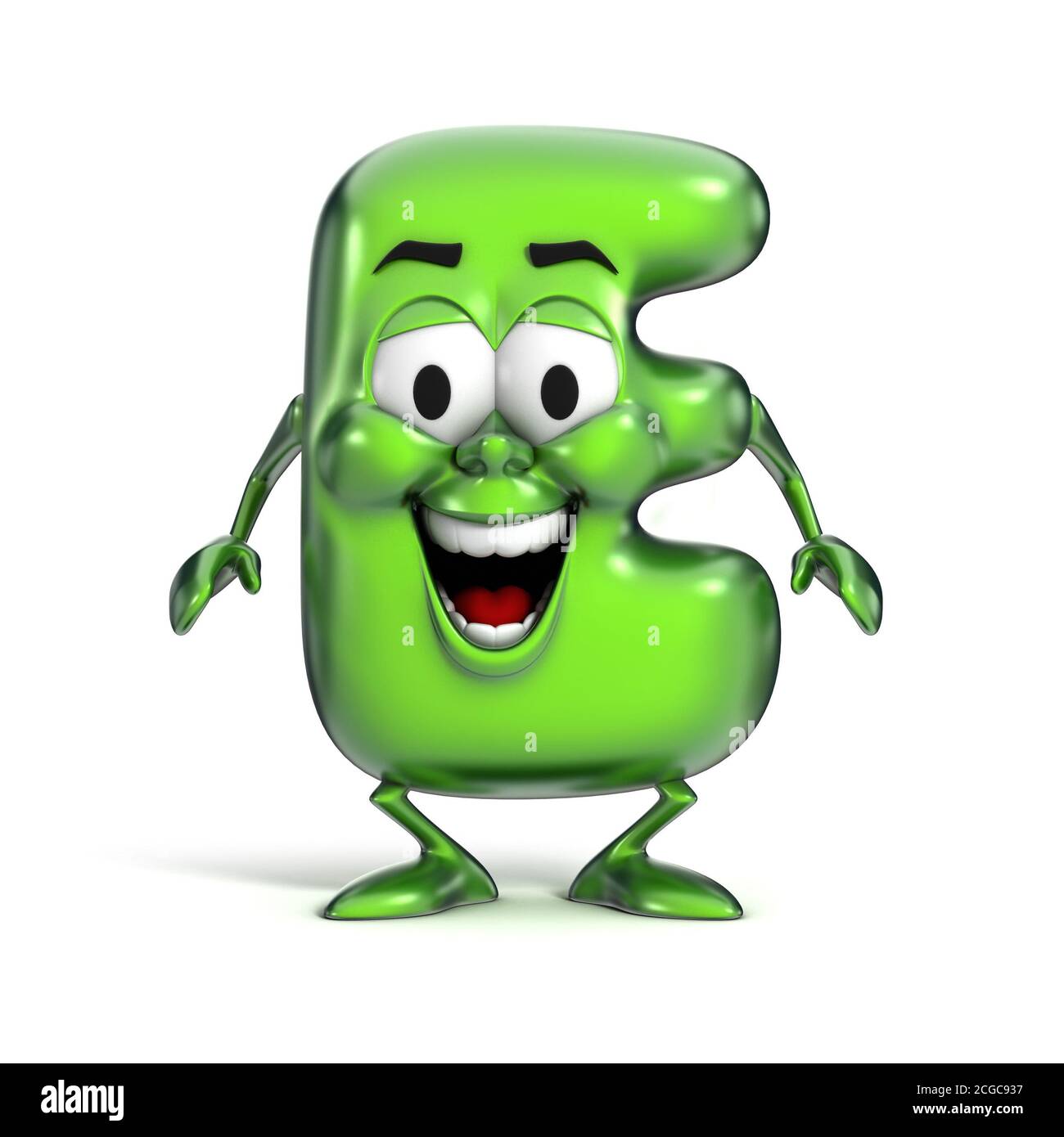 smiling cartoon font letter E Stock Photo - Alamy
