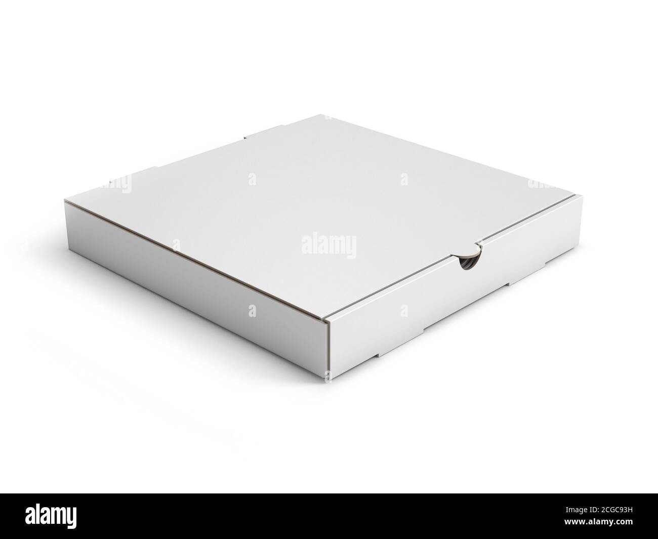 blank pizza box isolated 3D rendering Stock Photo - Alamy